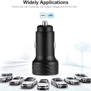 PD Car Charger PD+QC Fast Charger USB-C and Type-C